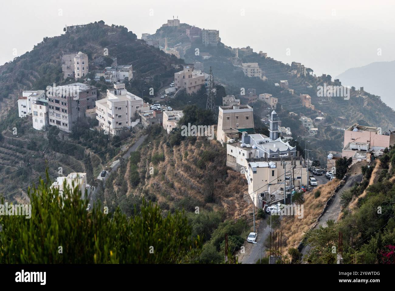 Evening view of Fayfa town landscape, Saudi Arabia Stock Photo - Alamy