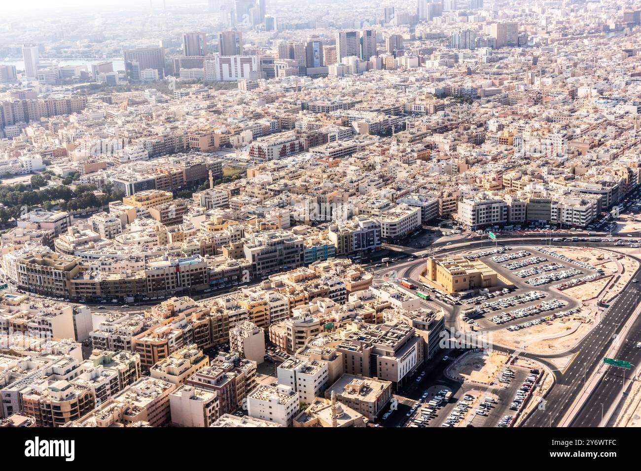 Aerial view of Deira in Dubai, United Arab Emirates Stock Photo - Alamy