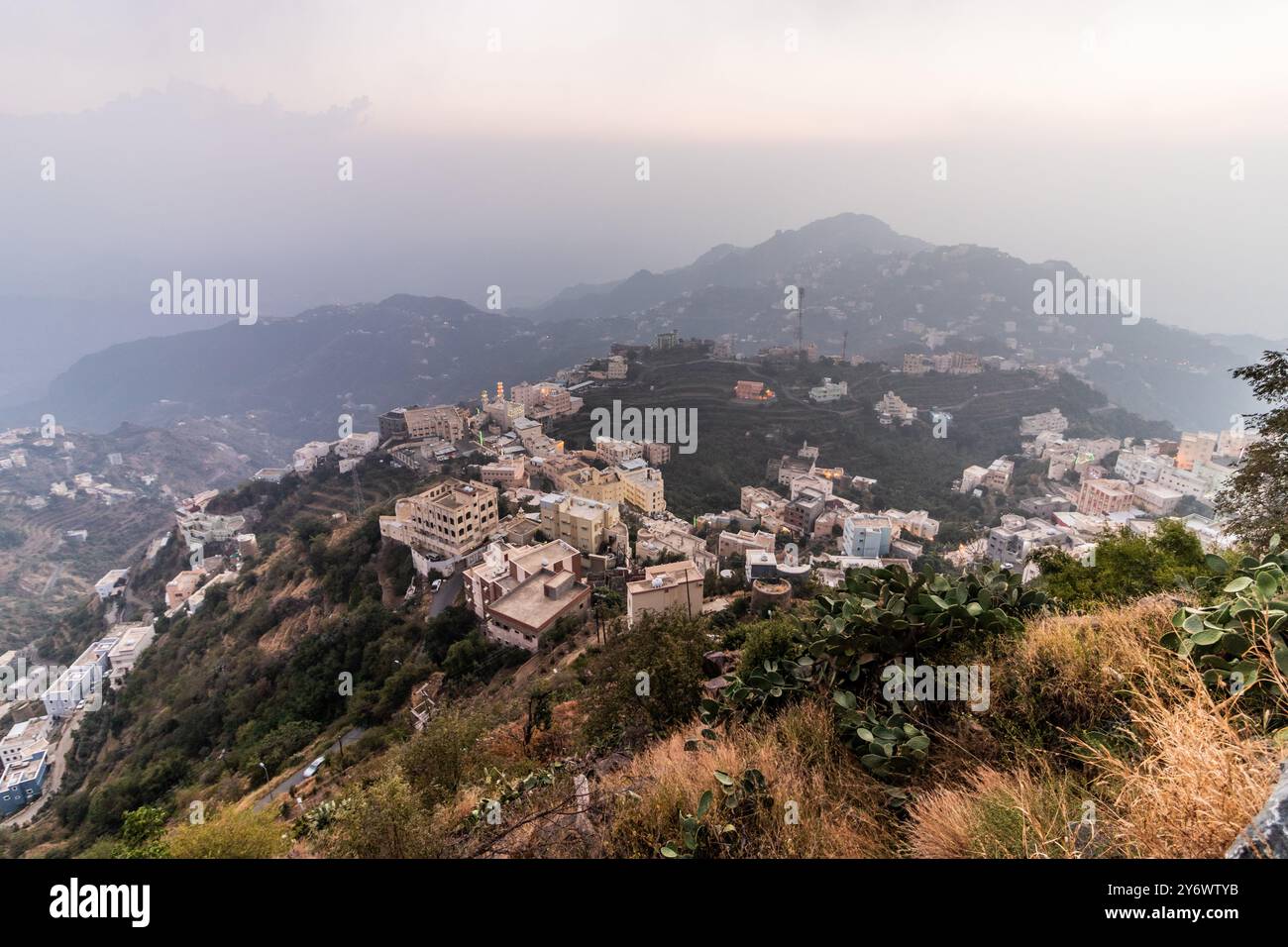 Evening aerial view of Fayfa town, Saudi Arabia Stock Photo - Alamy