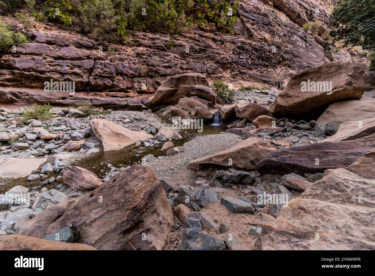 View of Wadi Lajab canyon, Saudi Arabia Stock Photo - Alamy