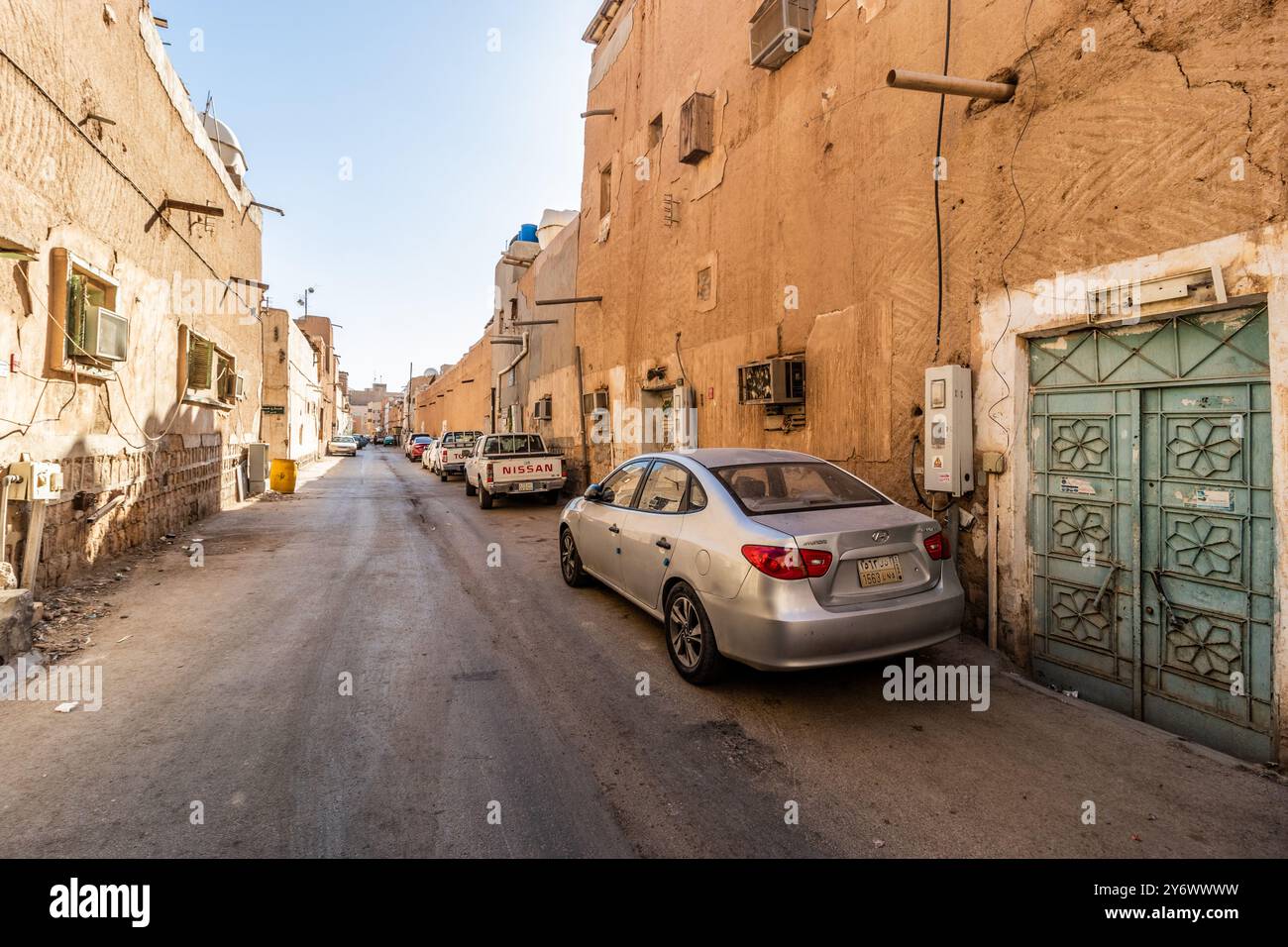 RIYADH, SAUDI ARABIA - NOVEMBER 29, 2021: Street of Ad Dirah ...
