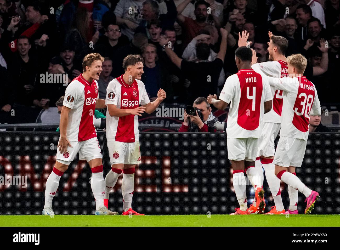AMSTERDAM, NETHERLANDS - SEPTEMBER 26: Christian Rasmussen of AFC Ajax ...