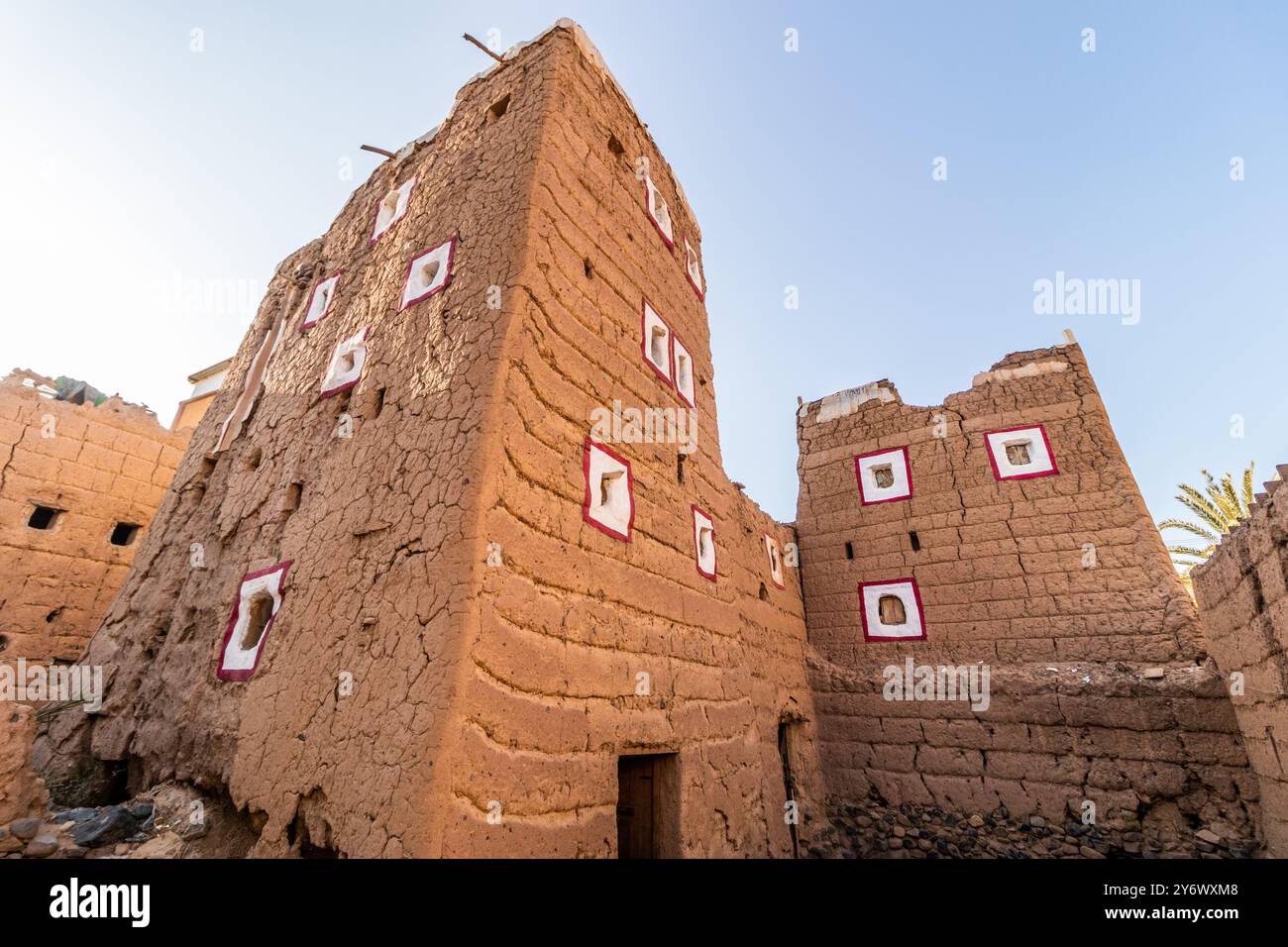 Traditional mudbrick houses in Dhahran Al Janub, Saudi Arabia Stock ...