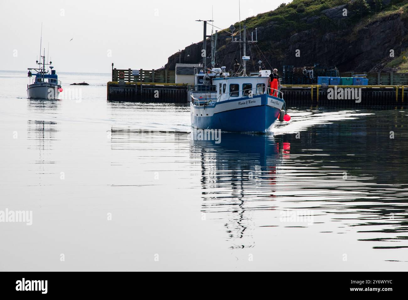 Kevin and Marie fishing boat underway in Petty Harbour–Maddox Cove ...
