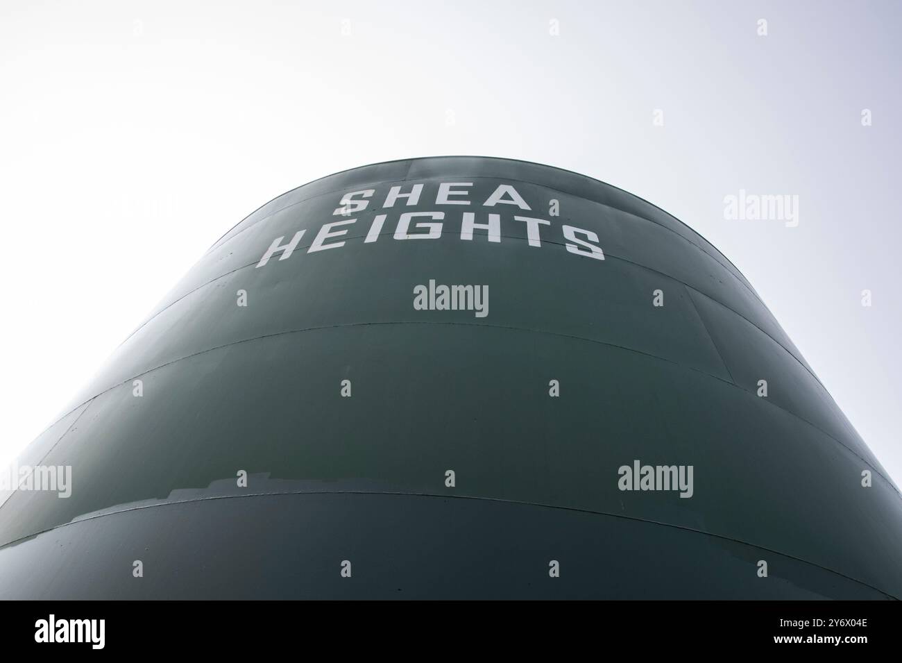 Shea Heights sign on the water tower on Blackhead Road in St. John's ...