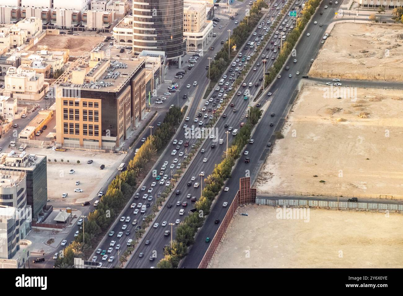 Aerial view of the King Fahd road in Riyadh, Saudi Arabia Stock Photo - Alamy