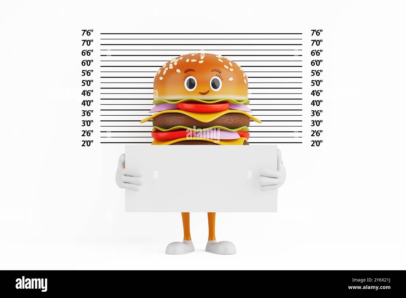 Cartoon Premium Delicious Burger Icon Person Character Mascot with ...