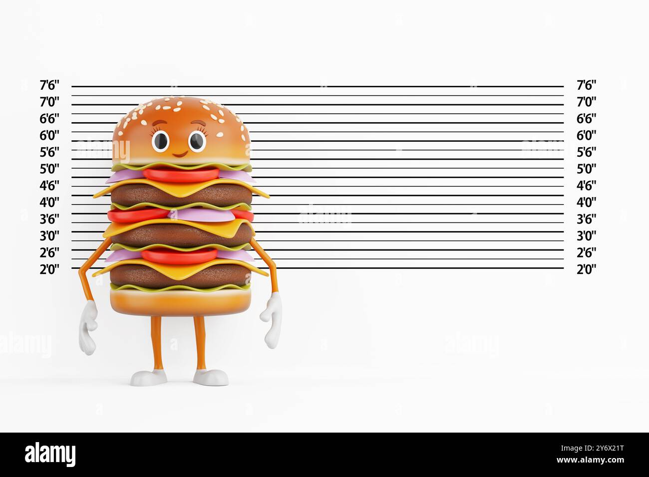 Cartoon Premium Delicious Burger Icon Person Character Mascot in front ...