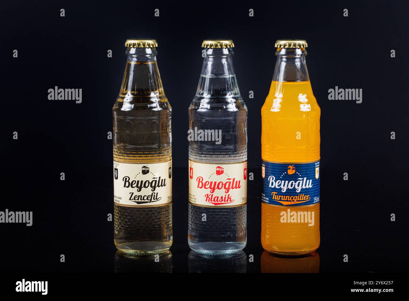 Istanbul, Turkey May 15, 2023; Turkish Traditional Soda Bottle ...