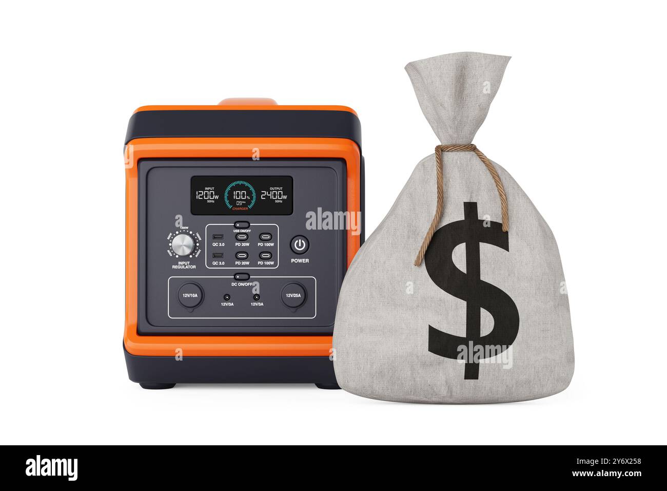 High Capacity Portable Power Generator Station and Tied Rustic Canvas ...