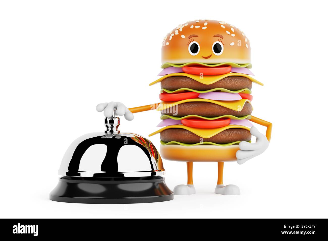 Cartoon Premium Delicious Burger Icon Person Character Mascot with ...