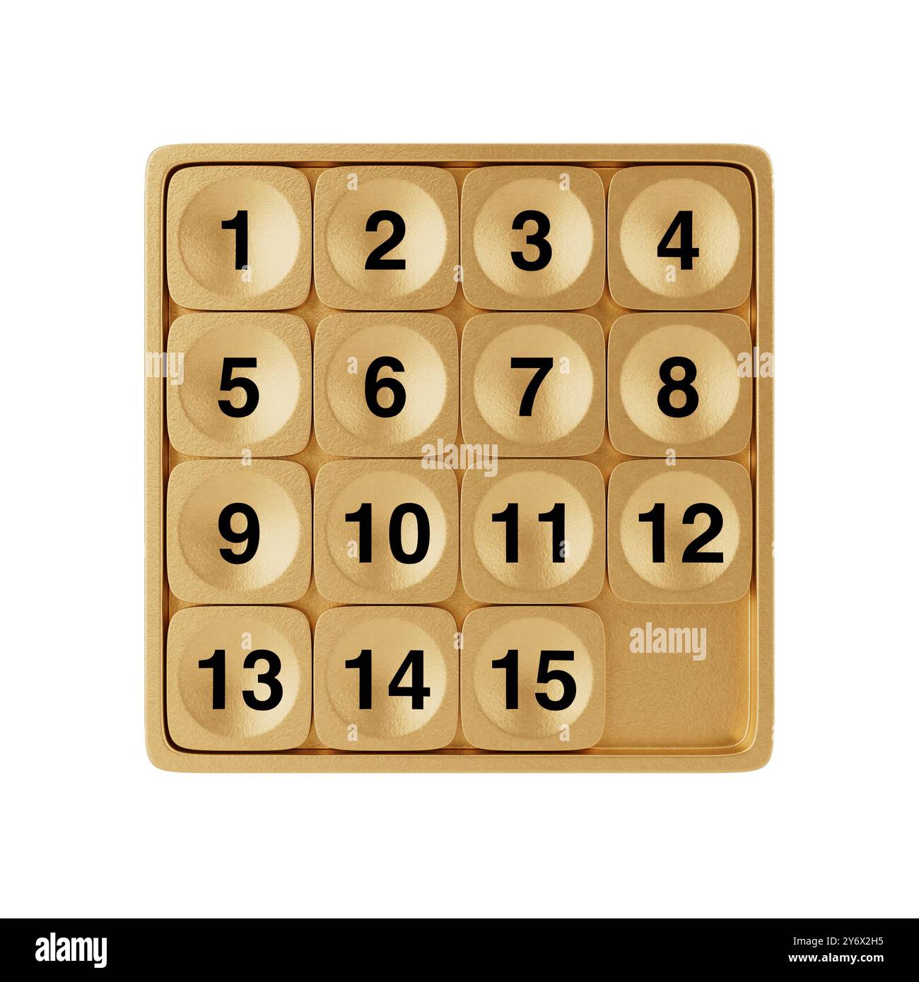 Golden Pocket Sliding Fifteen Rebus Puzzle Game Numbers Chips on a ...