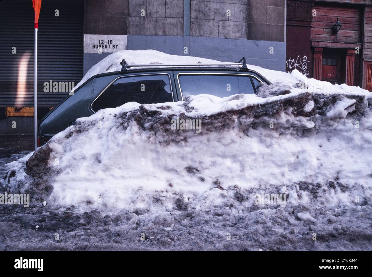 New York City 1996 after snow blizzard Stock Photo - Alamy