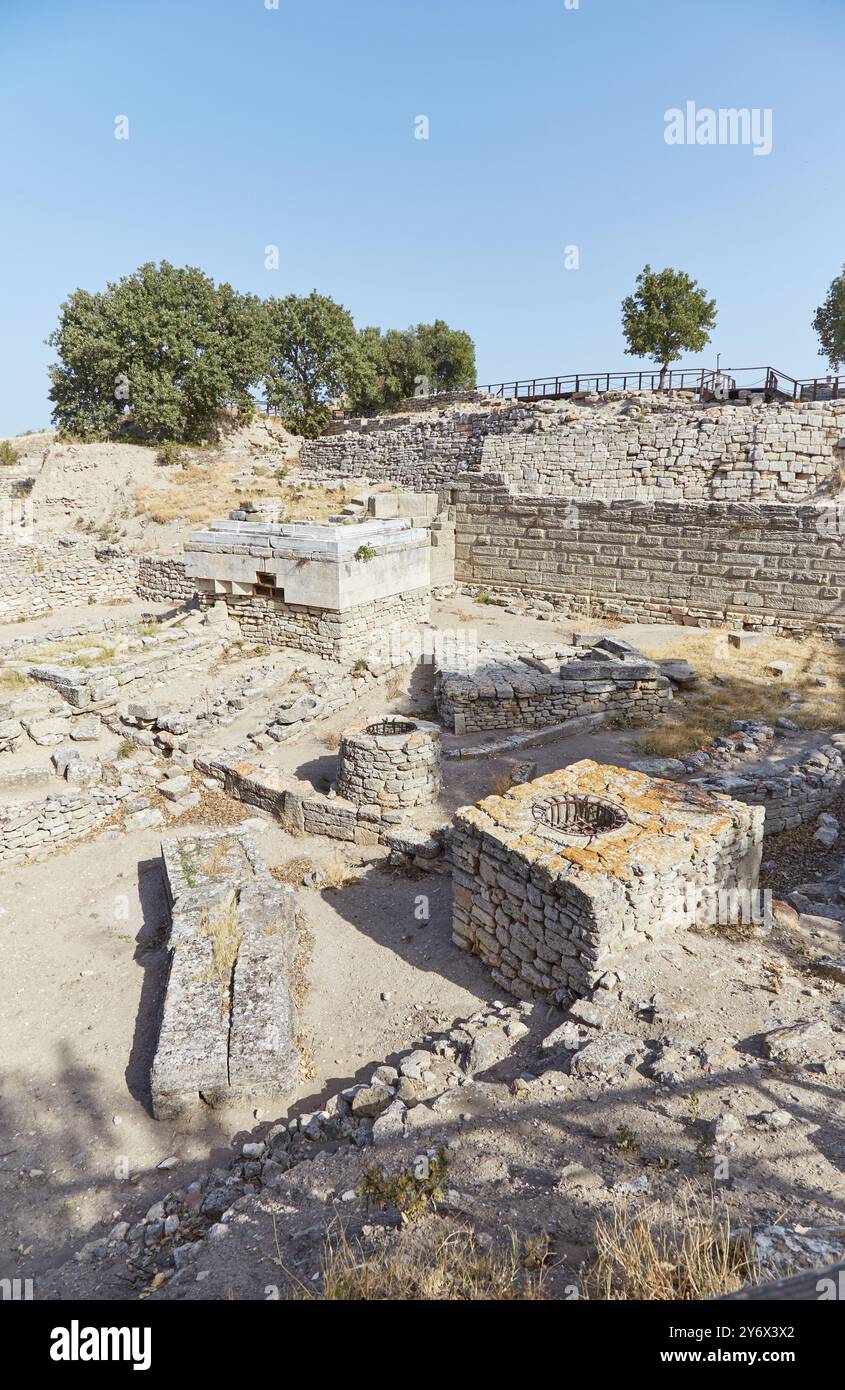 Visiting Troy today, one can see remnants of buildings which date to ...