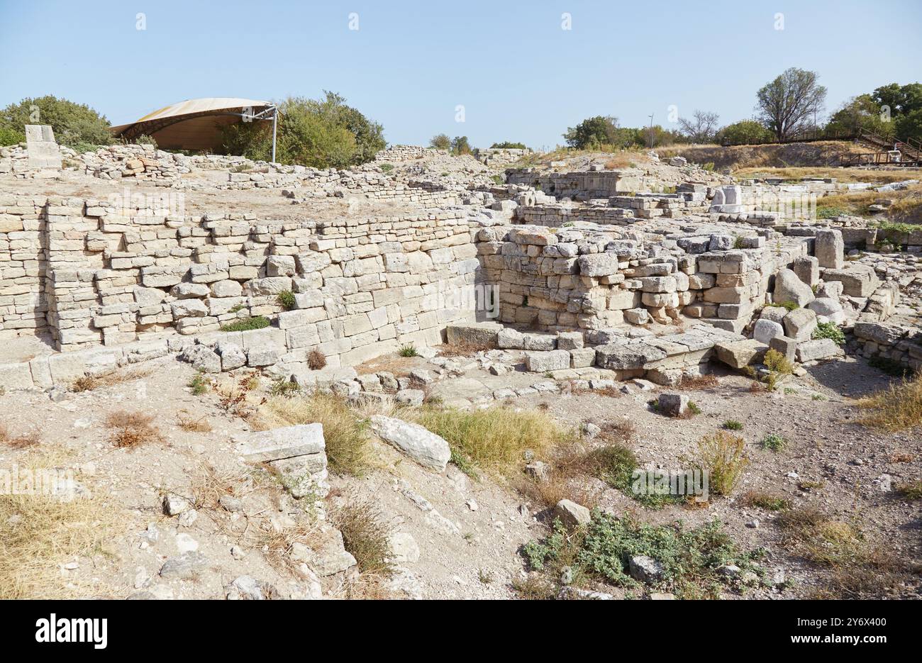 Visiting Troy today, one can see remnants of buildings which date to ...