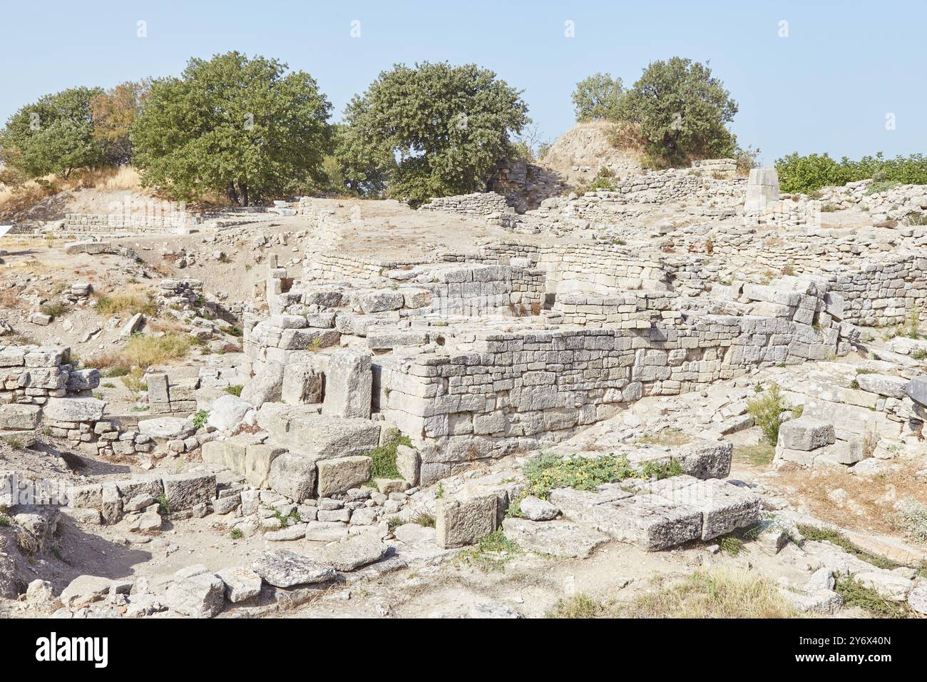 Visiting Troy today, one can see remnants of buildings which date to ...