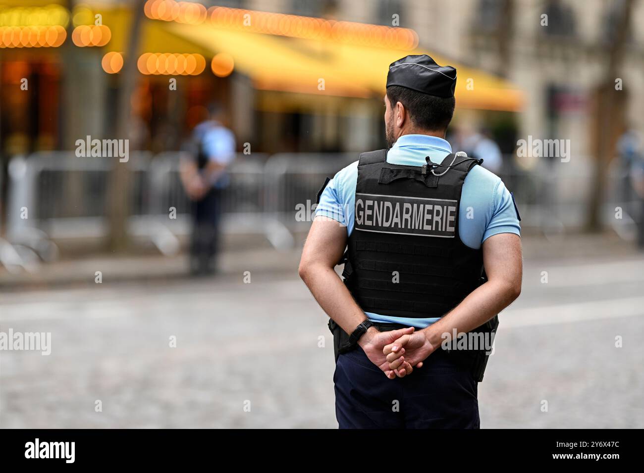 Illustration picture showing a male police officer (man) with uniform ...