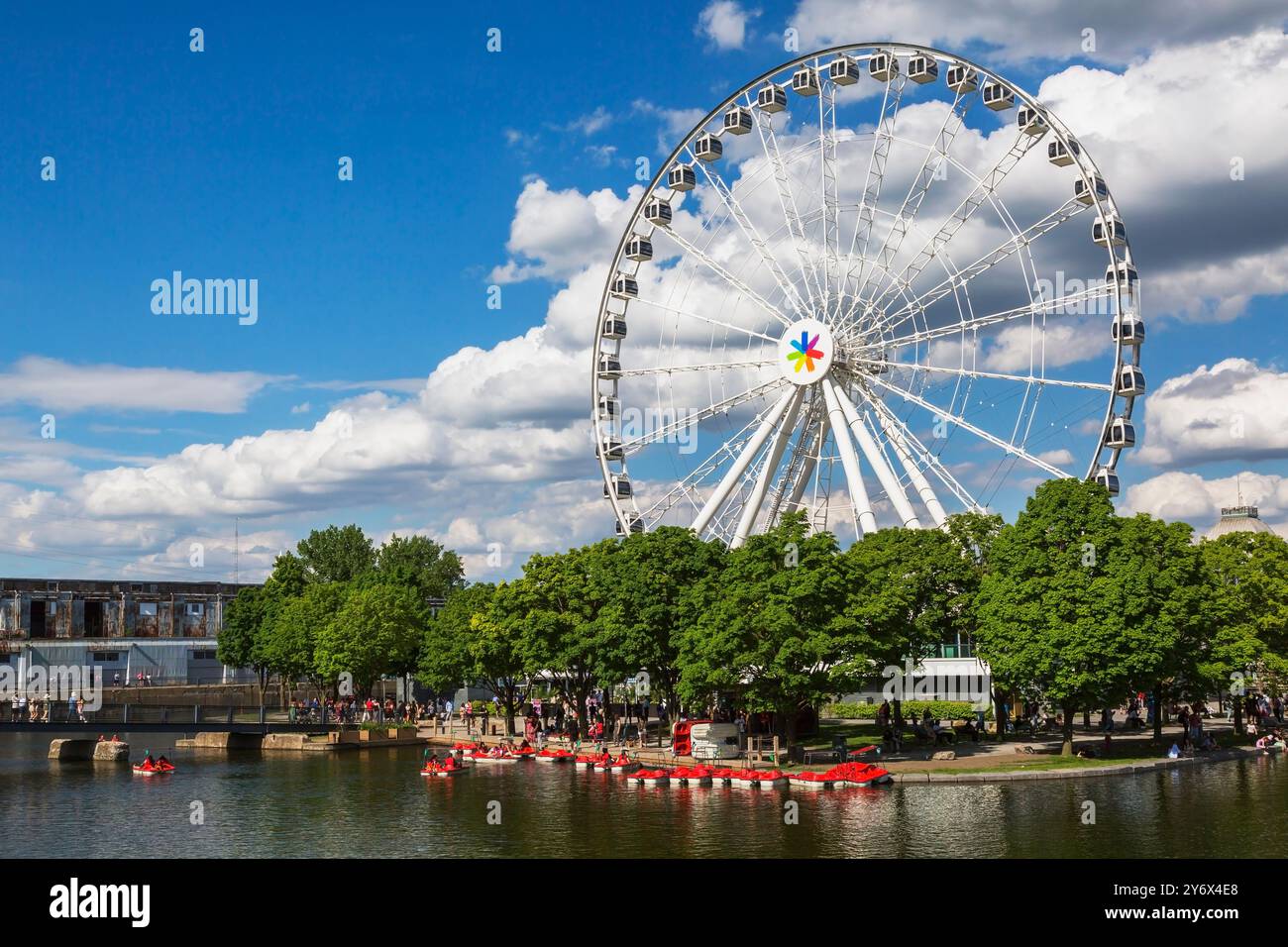 The Montreal Observation Ferris Wheel or La Grande Roue de Montreal ...