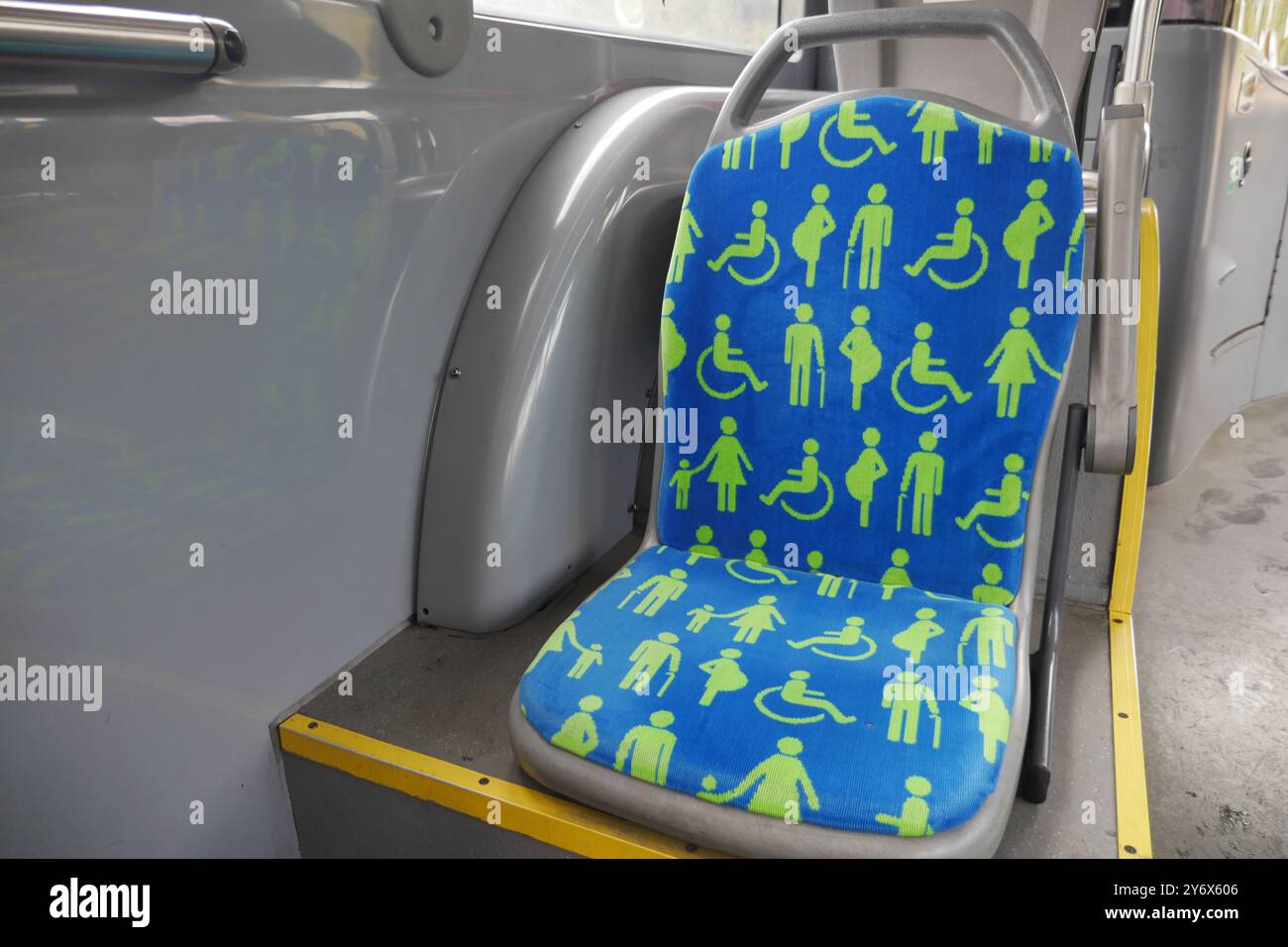 disable priority sit in a public bus Stock Photo - Alamy