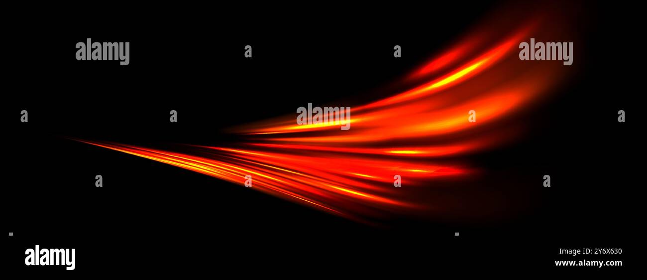 Vibrant fiery streaks curve hi-res stock photography and images - Alamy
