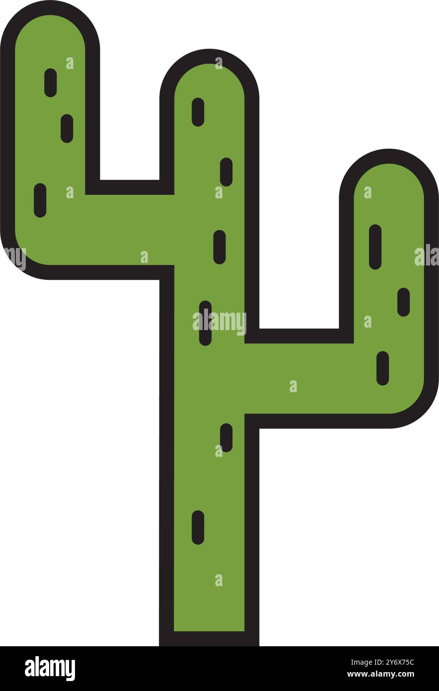 Simple cactus icon. Plant icon. Vector Stock Vector Image & Art - Alamy