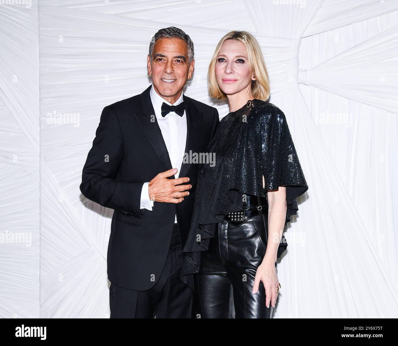 New York, USA. 26th Sep, 2024. George Clooney and Cate Blanchett ...