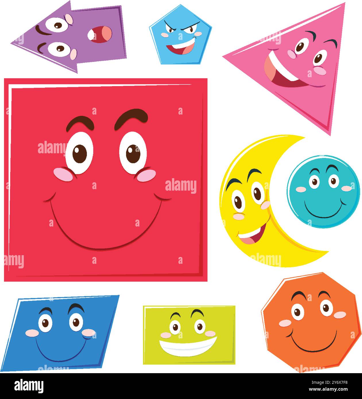 Smiling shapes in various colors and forms Stock Vector Image & Art - Alamy
