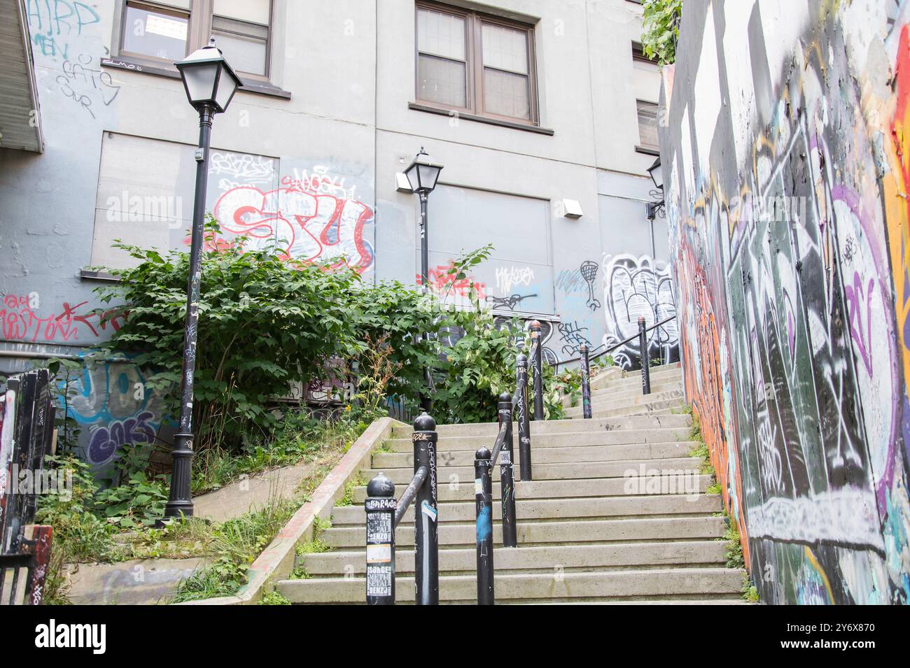 Graffiti Hallway between Duckworth Street and Water Street in St. John ...