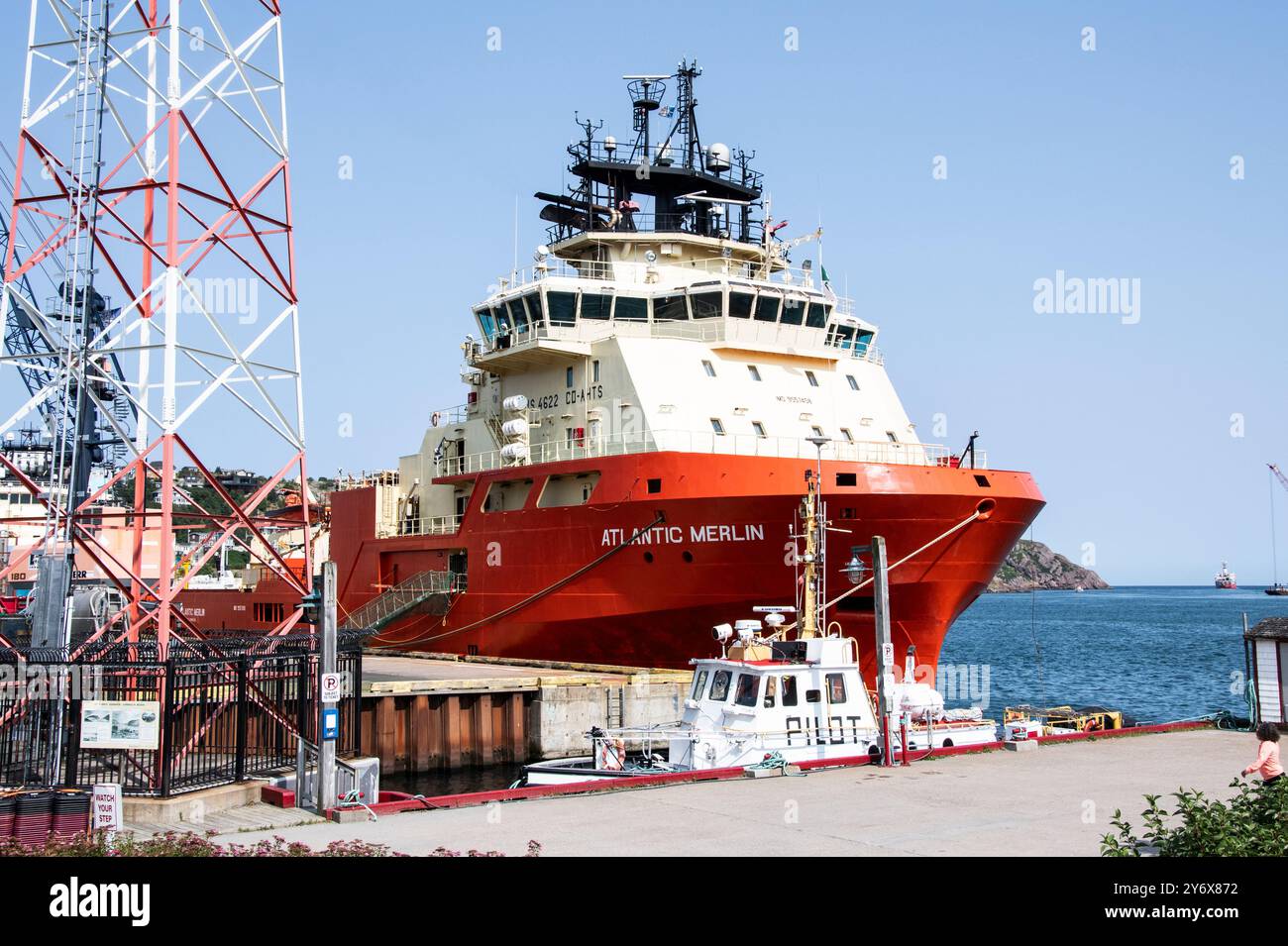 Atlantic Merlin ship at the port in St. John's, Newfoundland & Labrador ...