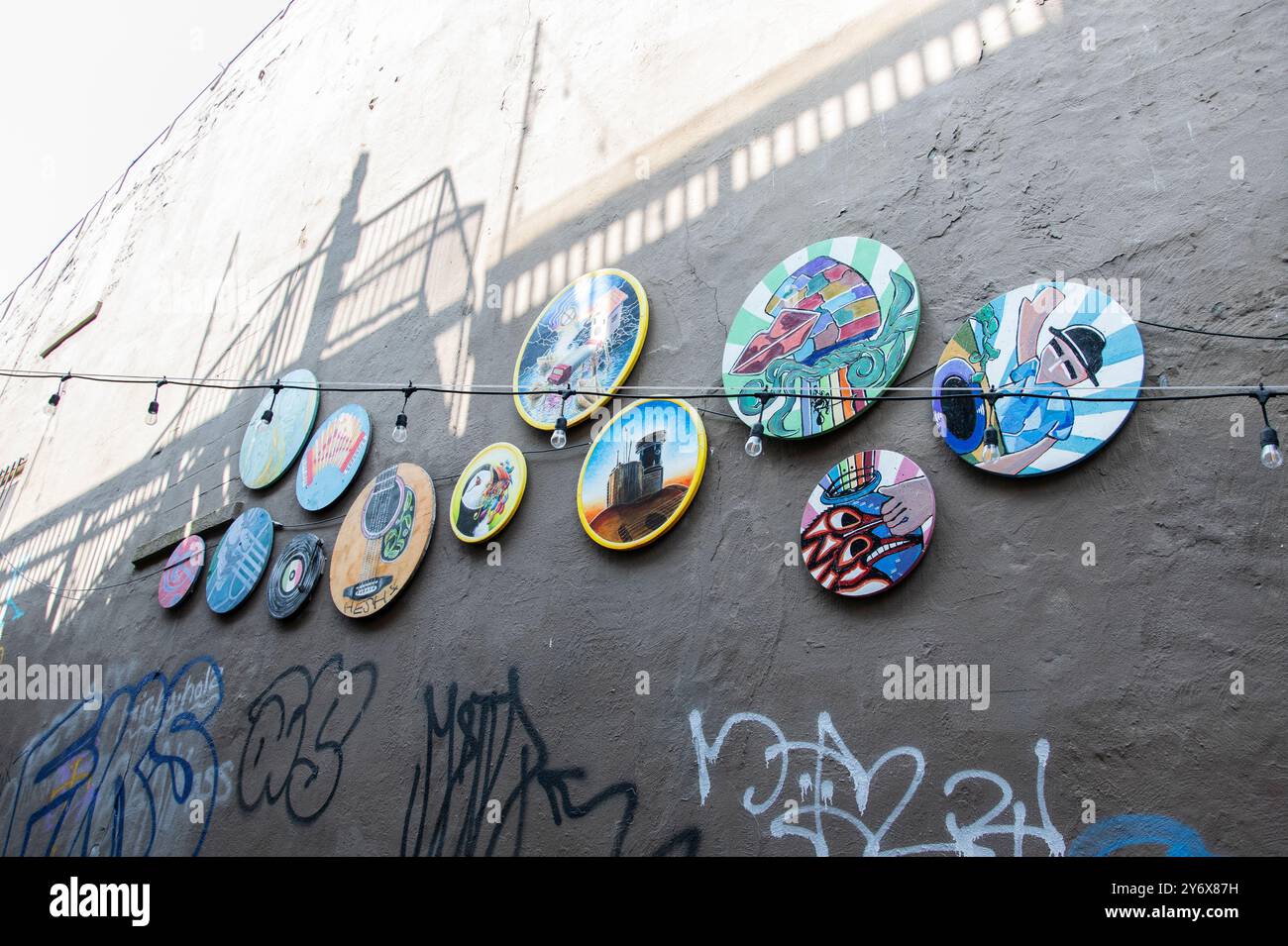Vinyl record decorations celebrating music in downtown St. John's ...