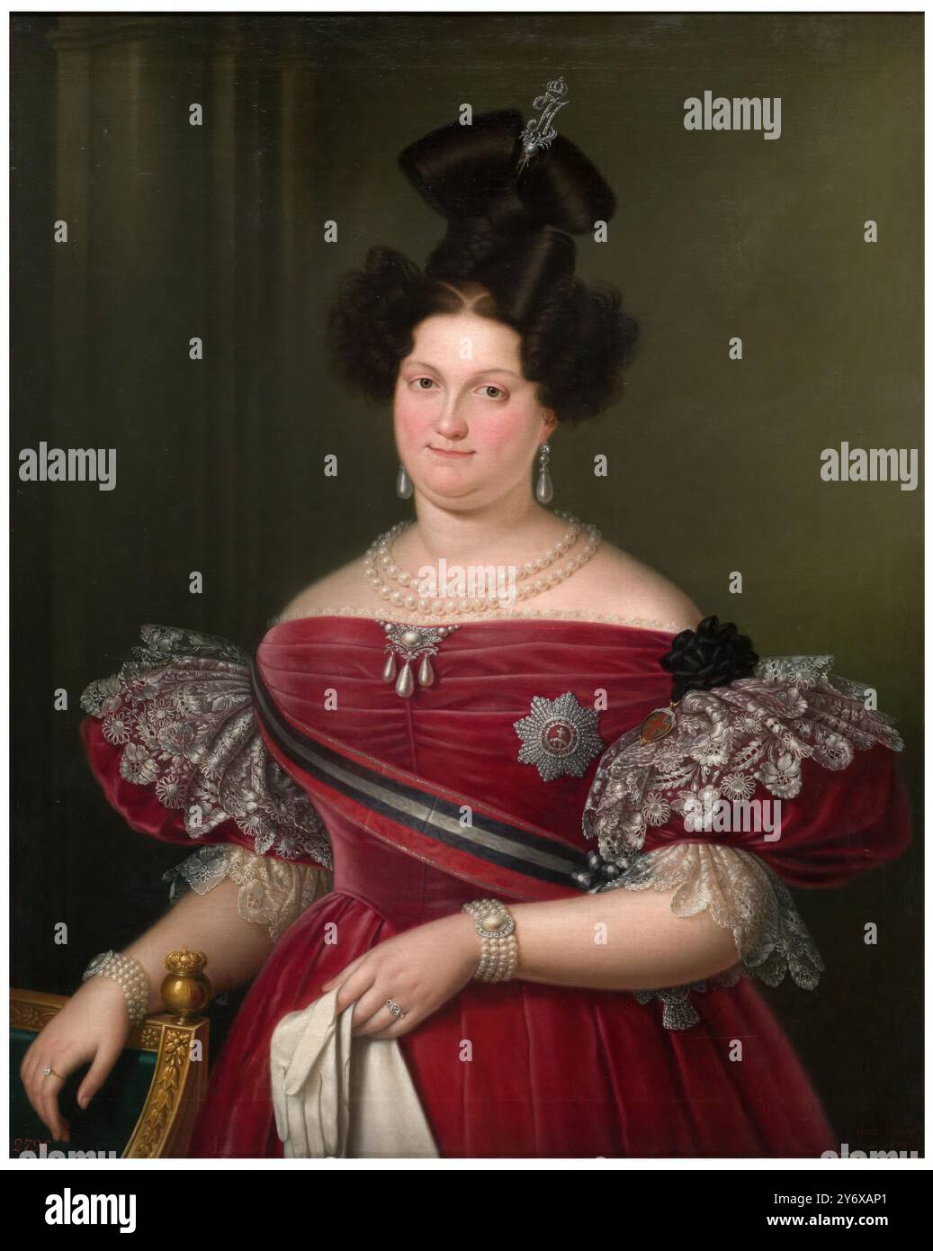 Luis de la Cruz y Ríos / 'María Cristina de Borbón'. 1833. Oil on ...