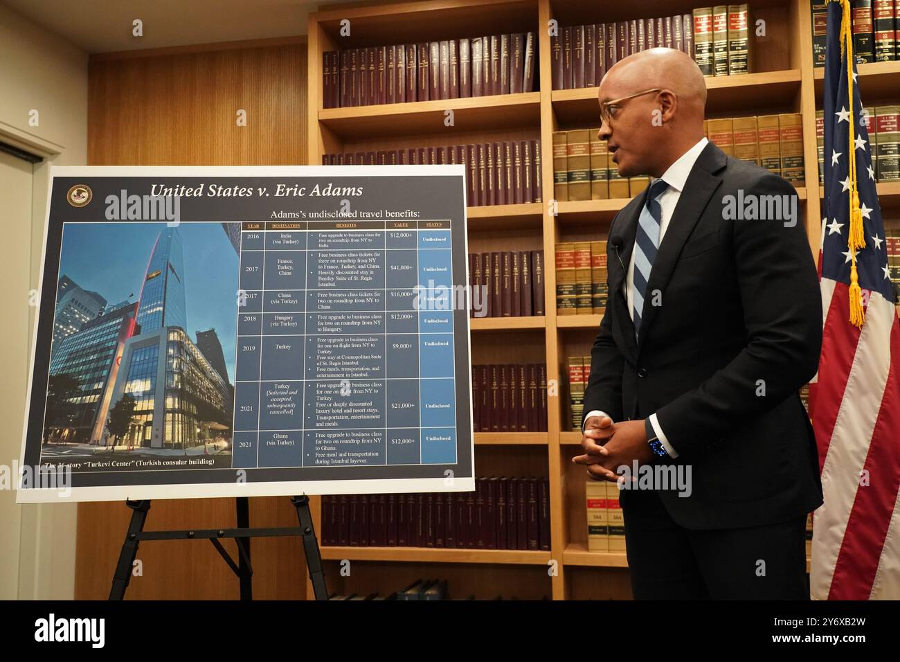 New York, United States. 25th Sep, 2024. Damien WIlliams U S. Attorney ...