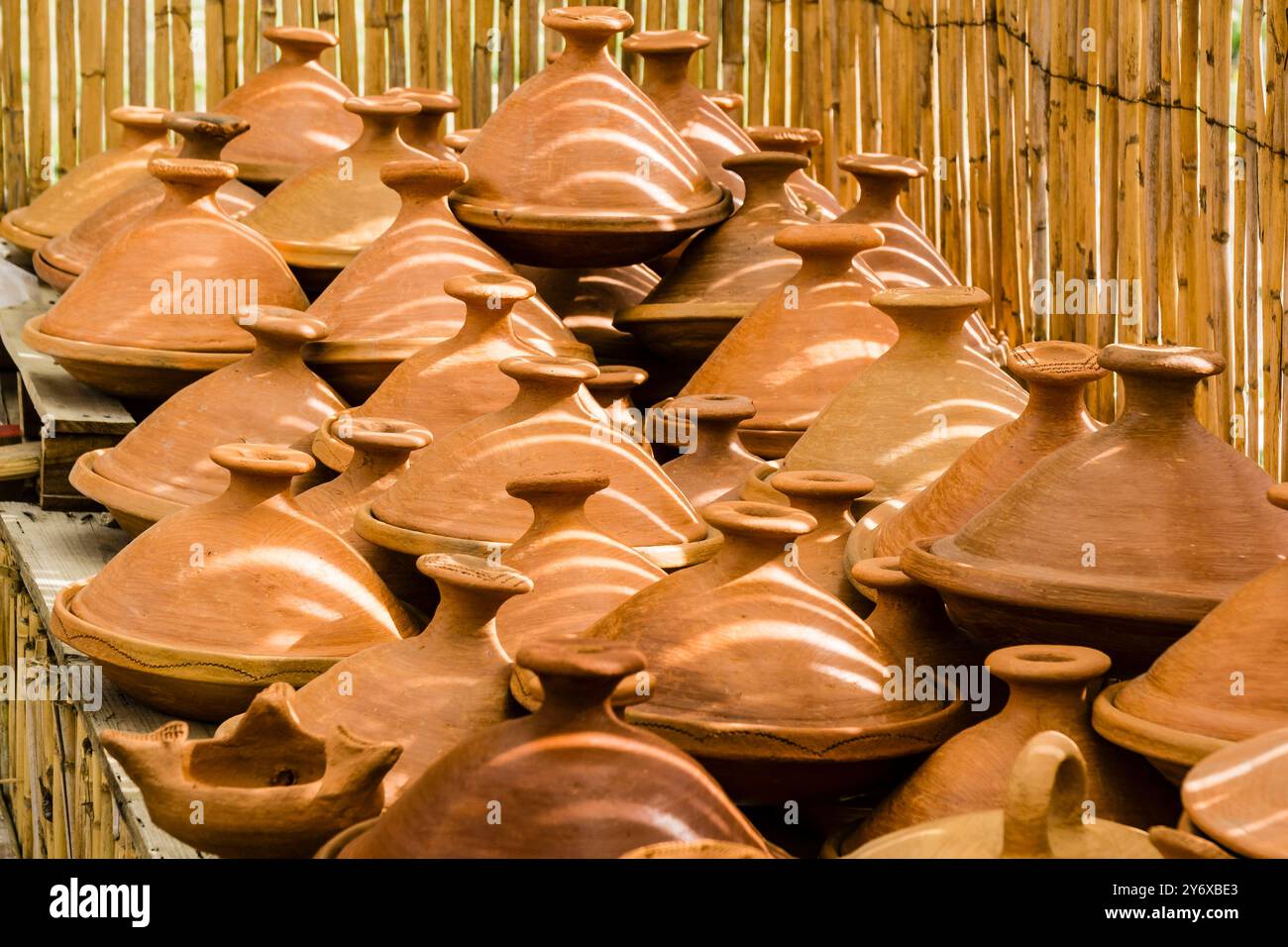 "Tajines", typical Moroccan terracotta casserole dish, Tetouan, Morocco ...