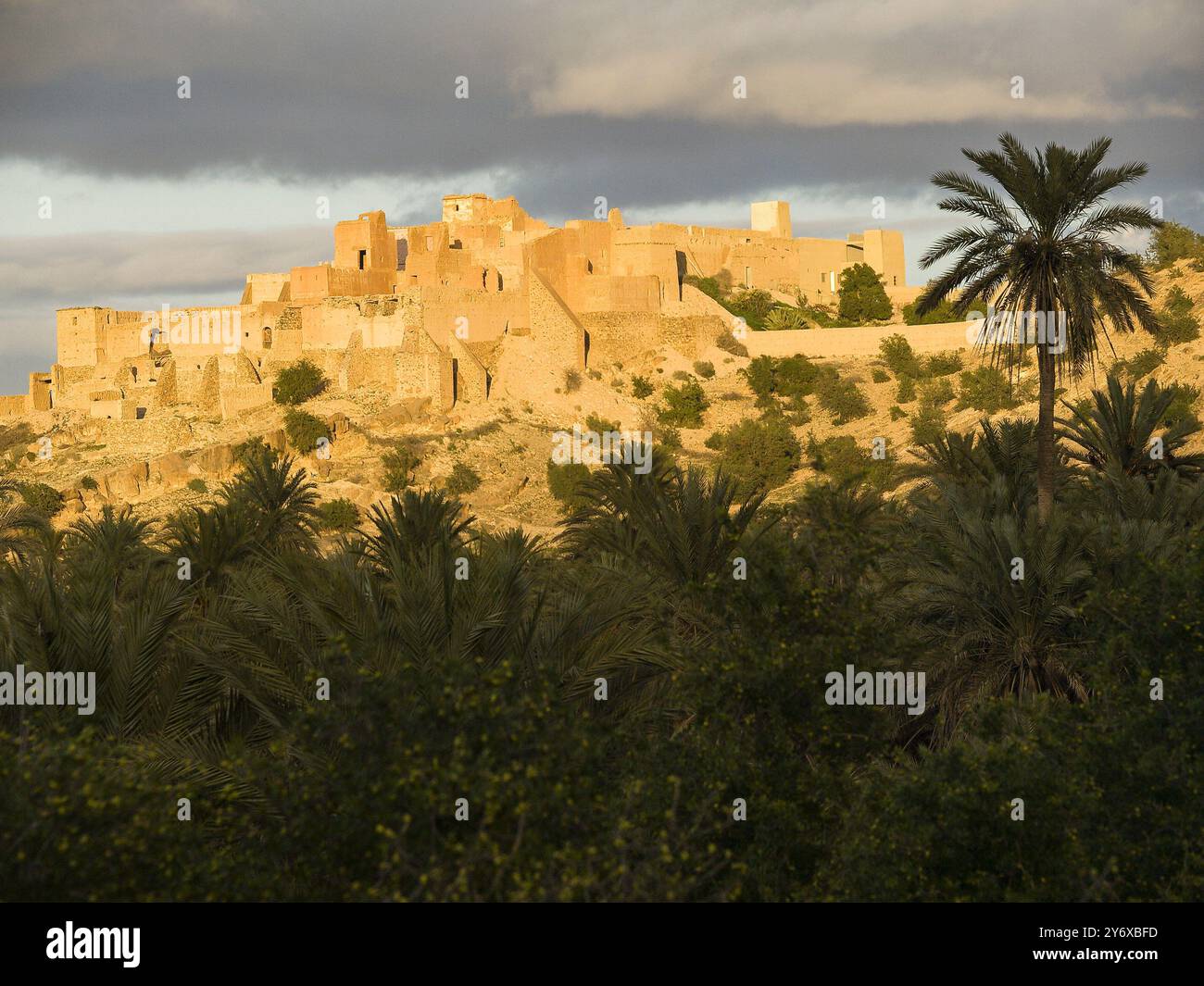 Berber Kasbah, Tioute pueblo, Sous Valley, Antiatlas, Morocco Stock ...