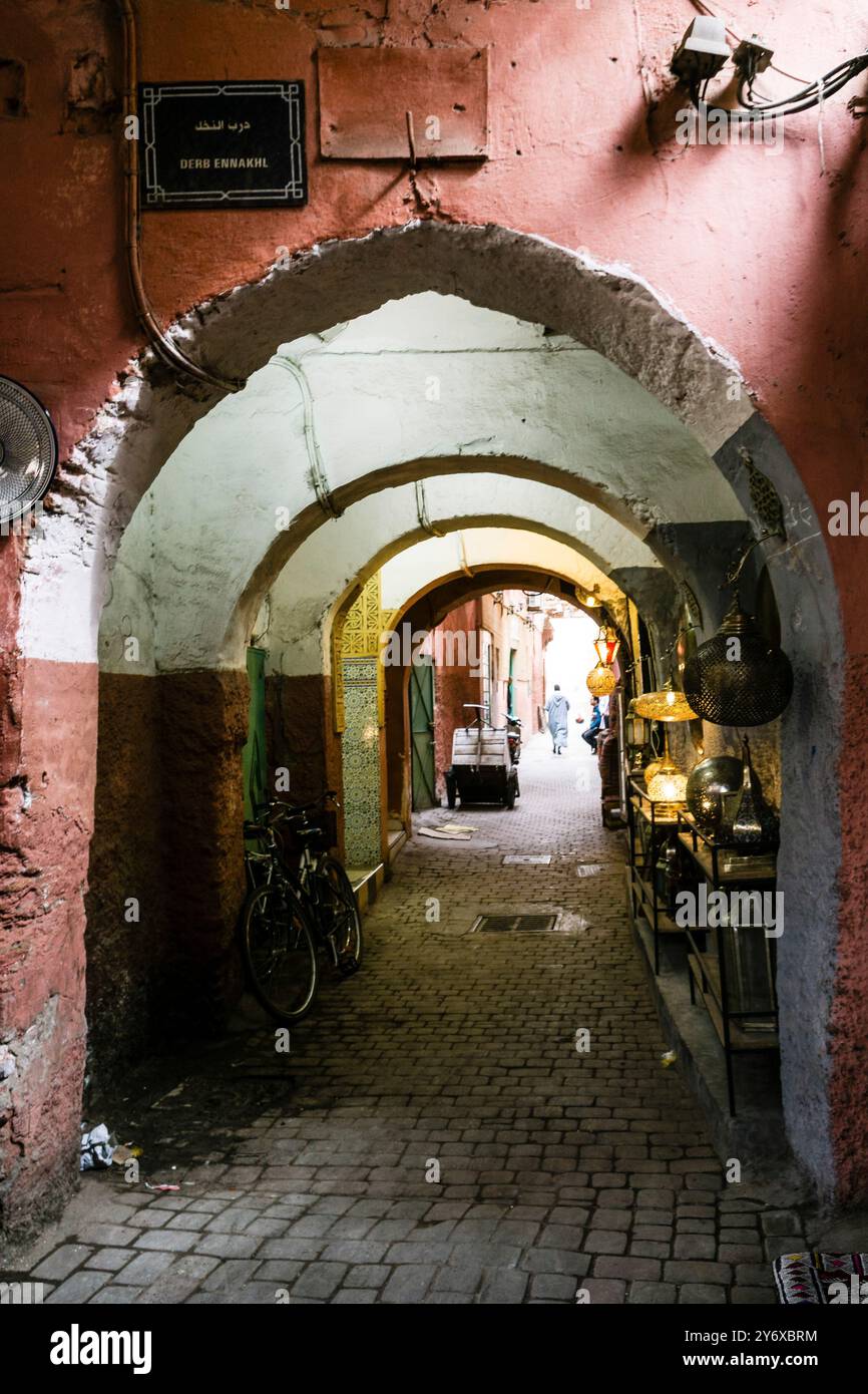 zoco de Marrakech, Marruecos, north of Africa, african continent Stock ...