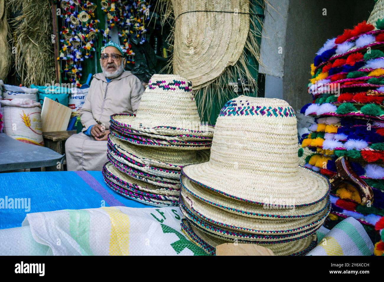 Wicker crafts, Souk el Foki, Medina of Tetouan , world heritage ...
