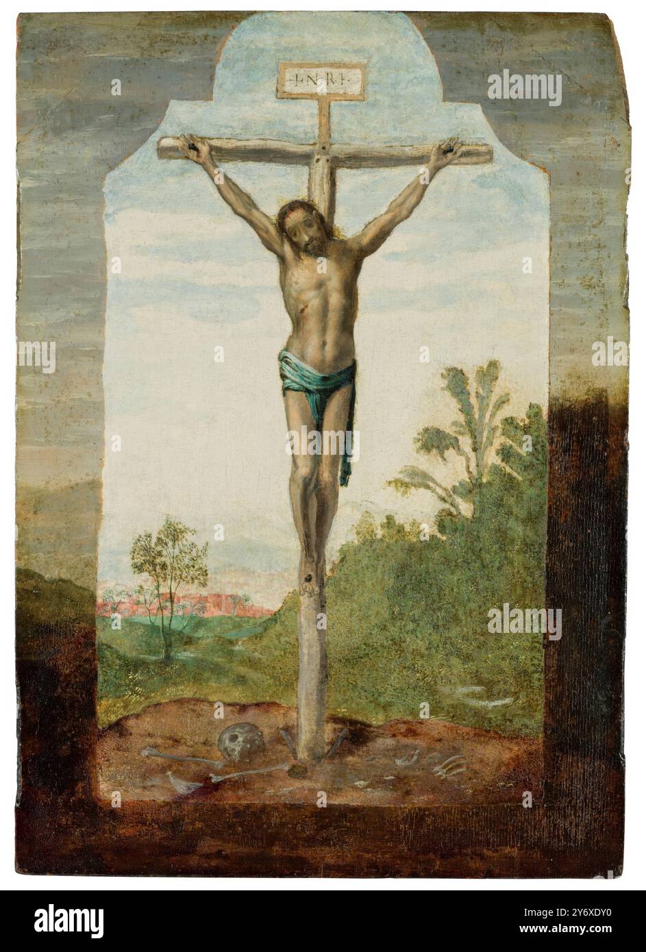Pieter Kempeneer / 'The Crucifixion'. Ca. 1550. Oil on oak panel. Museum: Museo del Prado ...