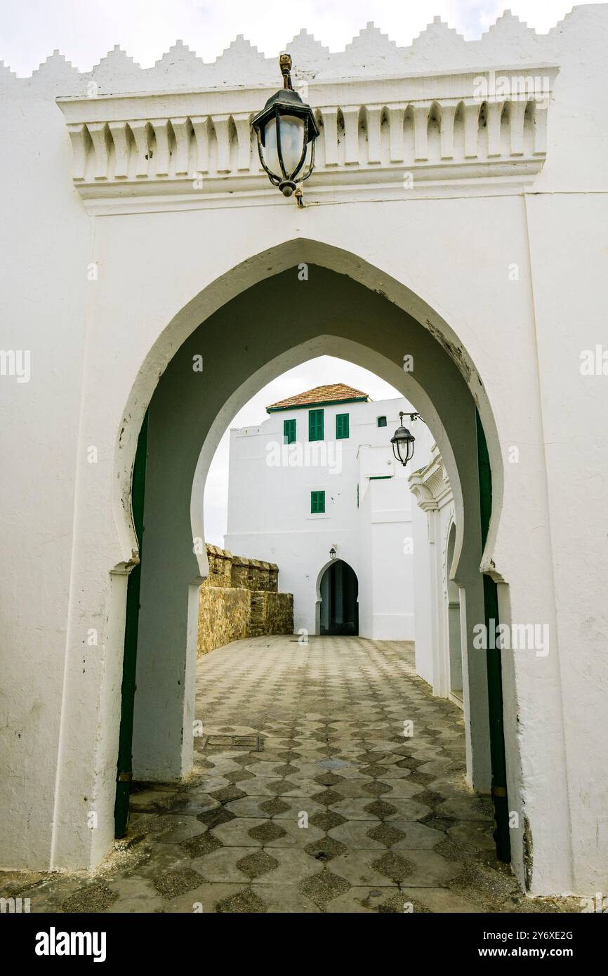Hispano-Moorish house, palace of El Raisuni, Assilah, Morocco, north of ...
