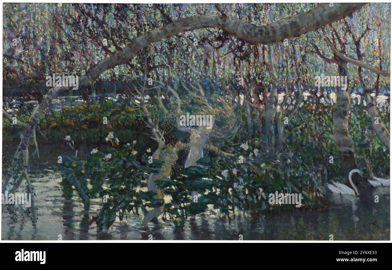 Antonio Muñoz Degrain / 'Lampetia and Phoebe (fable)'. 1920. Oil on ...