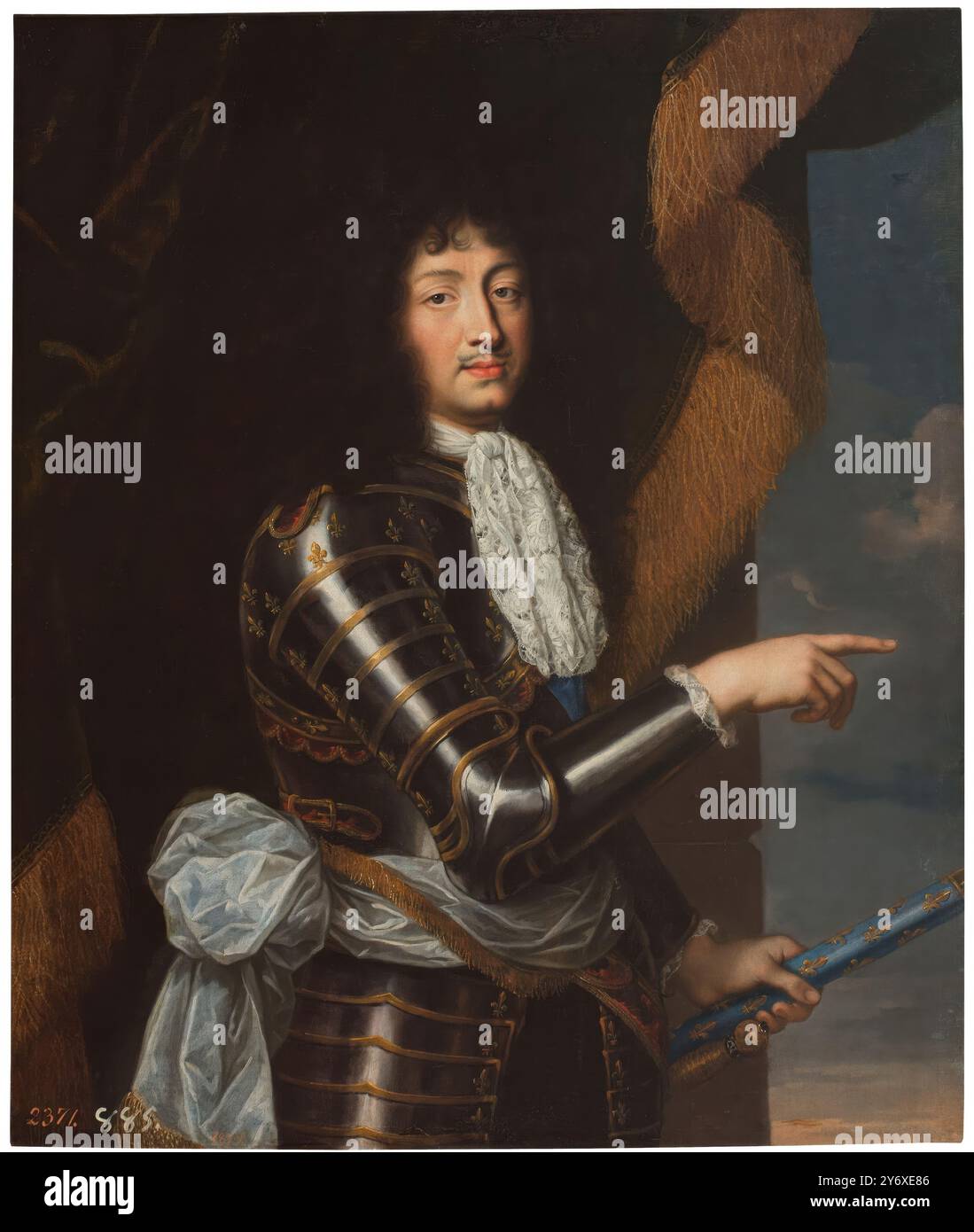 Pierre Mignard Circle of / 'Louis XIV, King of France'. Ca. 1665. Oil ...