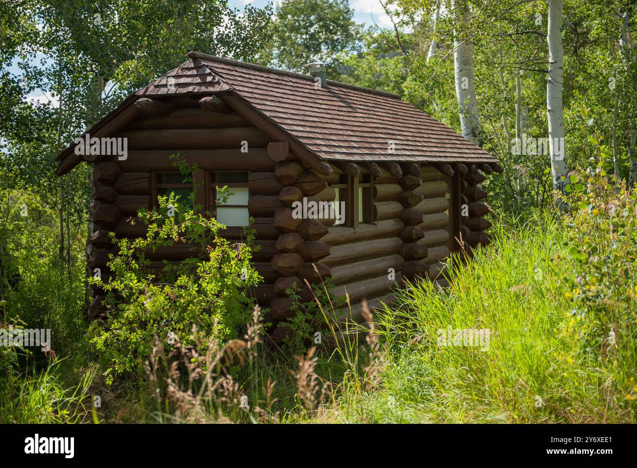 Historic Forest Ranger cabin on Colorado's Grand Mesa Stock Photo - Alamy
