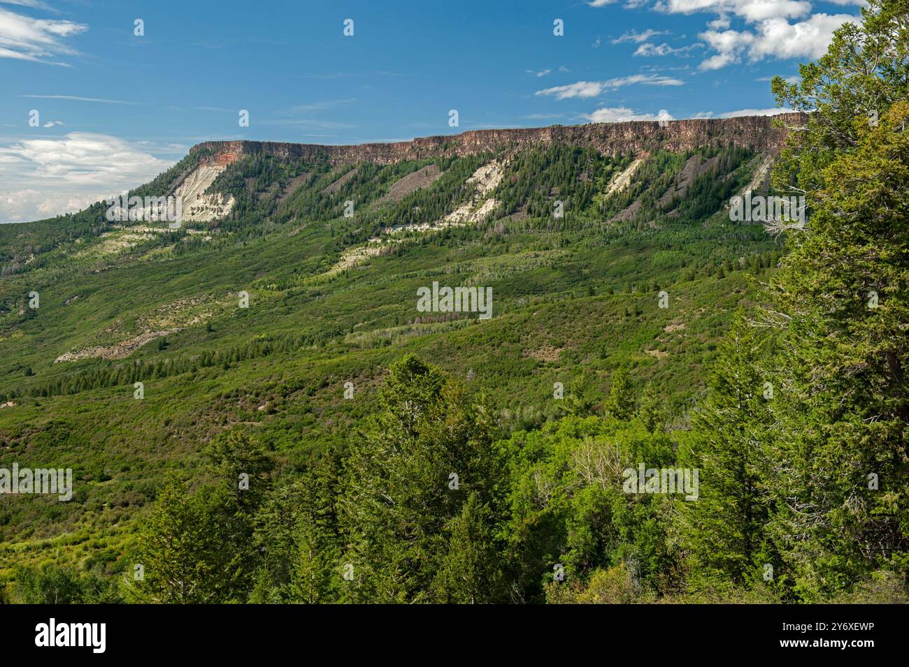 The western tip of Colorado's Grand Mesa, largest flat top mountain in ...