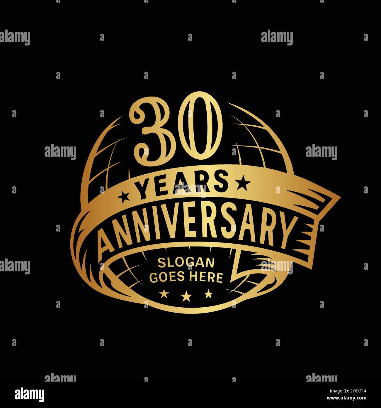 30 years anniversary design template. 30th logo. Vector and ...