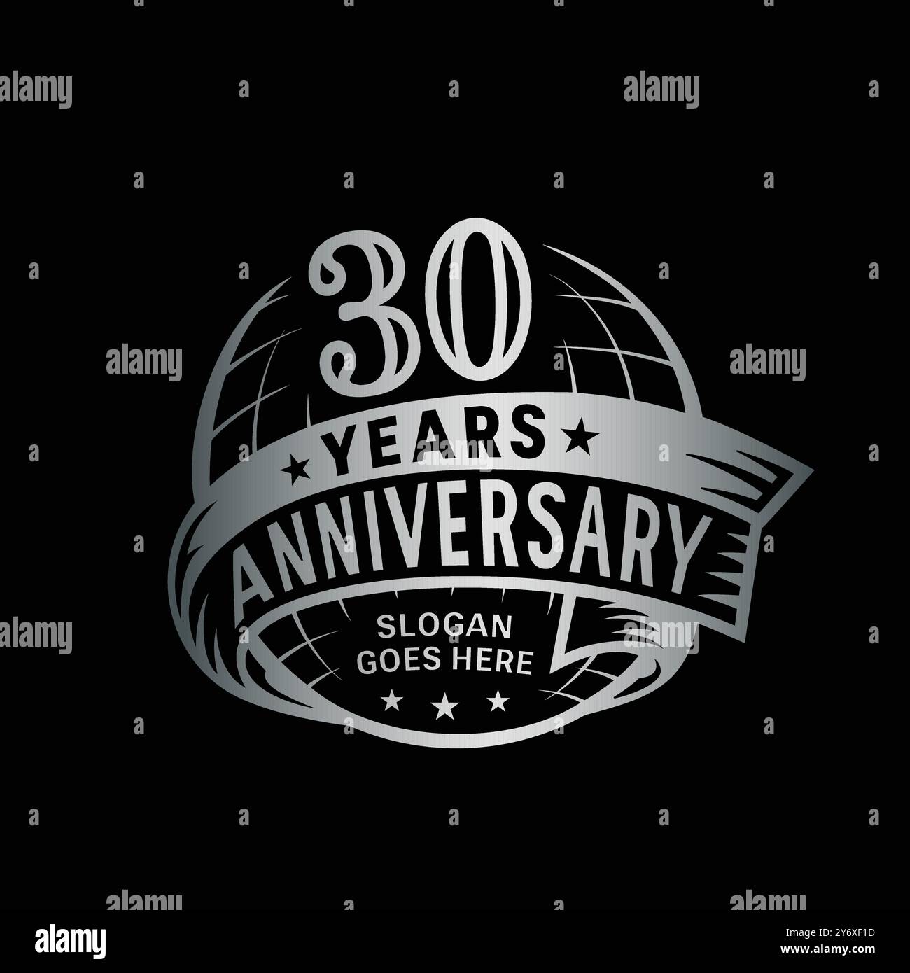 30 years anniversary design template. 30th logo. Vector and ...