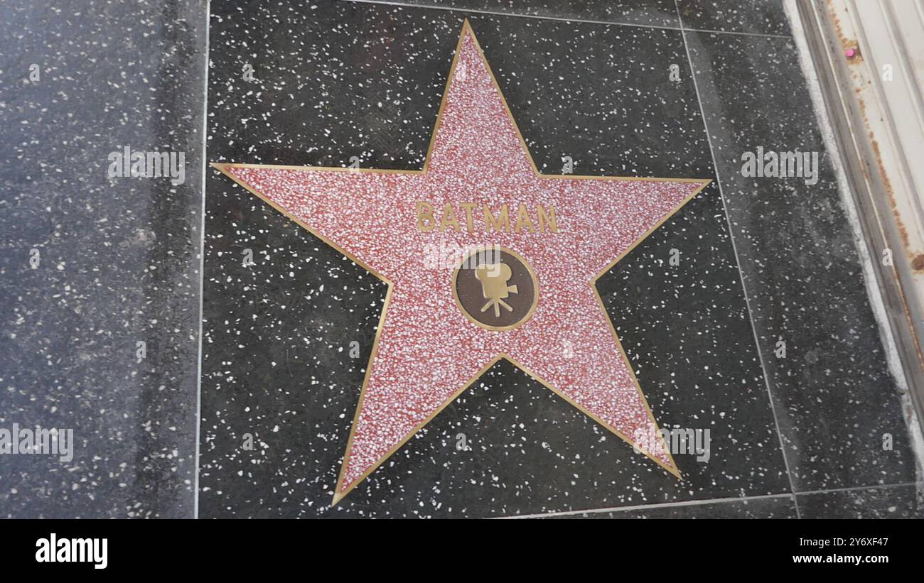 Los Angeles, California, USA 26th September 2024 Batman Hollywood Walk ...