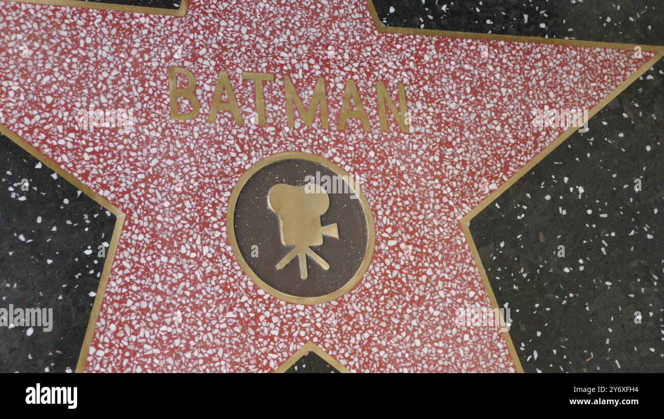 Los Angeles, California, USA 26th September 2024 Batman Hollywood Walk ...