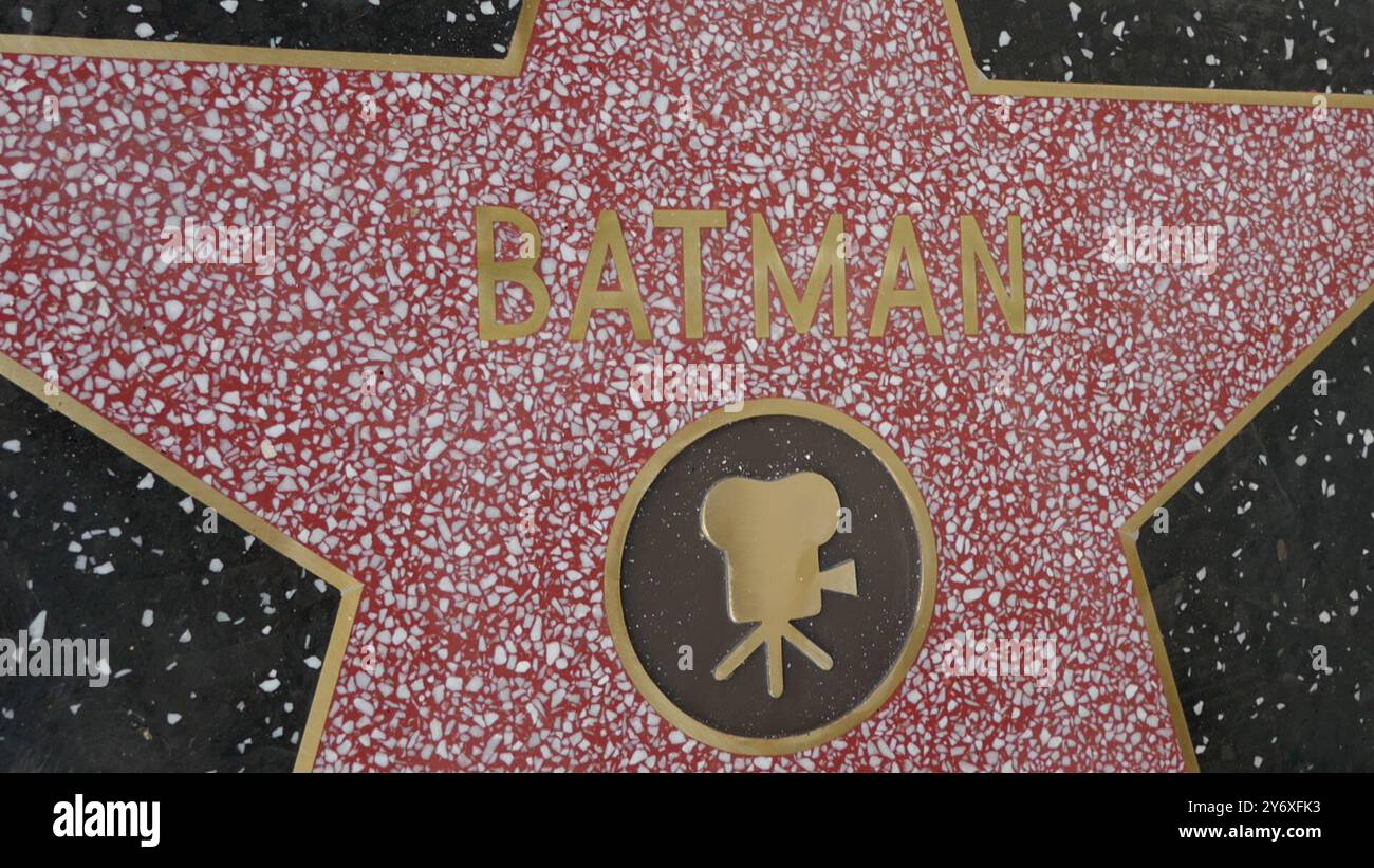 Los Angeles, California, USA 26th September 2024 Batman Hollywood Walk ...