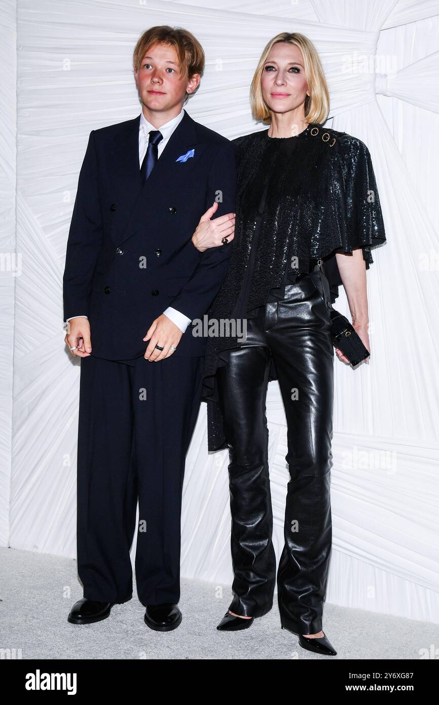 New York, USA. 26th Sep, 2024. Dashiell John Upton and Cate Blanchett ...