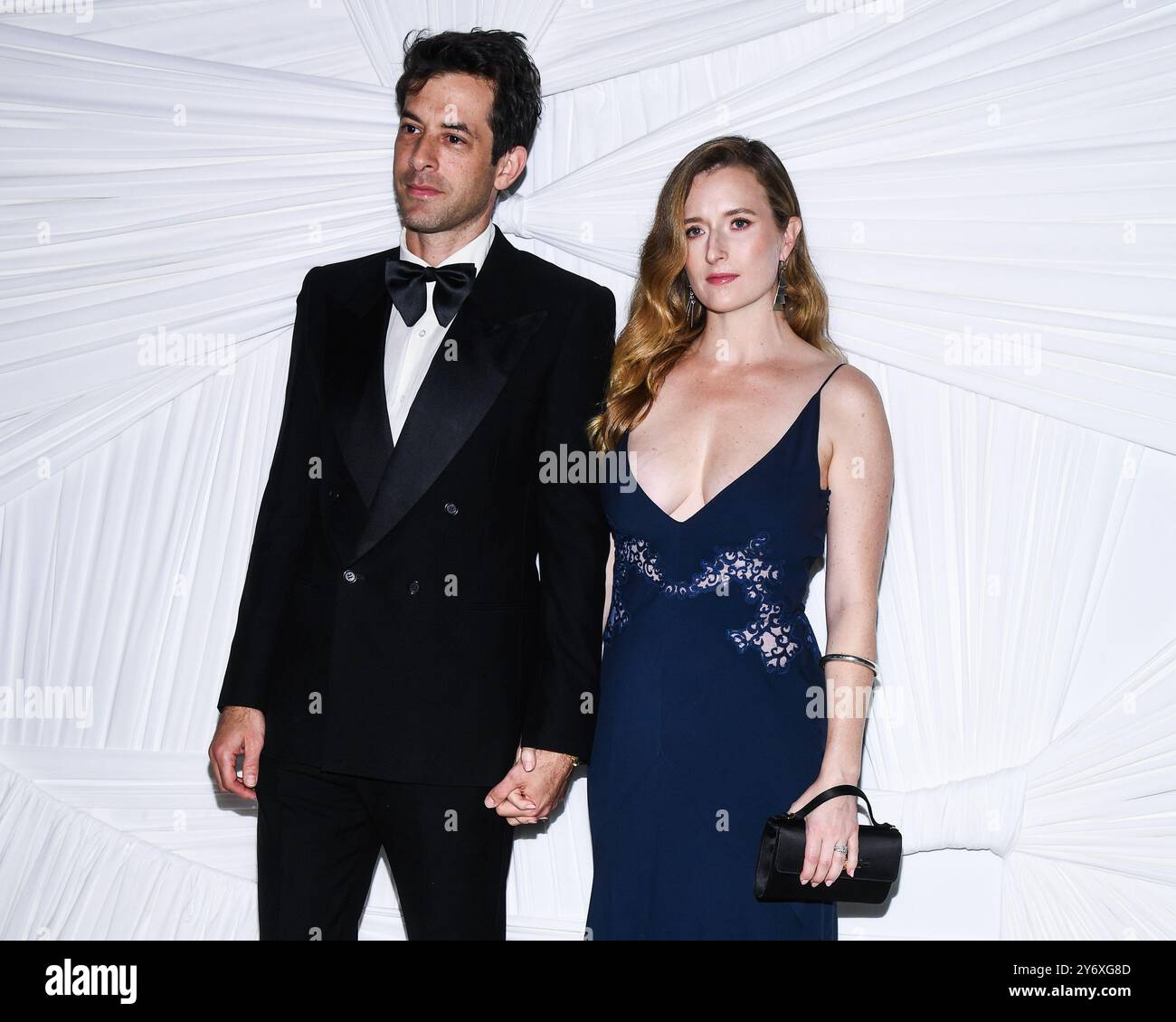 New York, USA. 26th Sep, 2024. Mark Ronson and Grace Gummer walking on ...