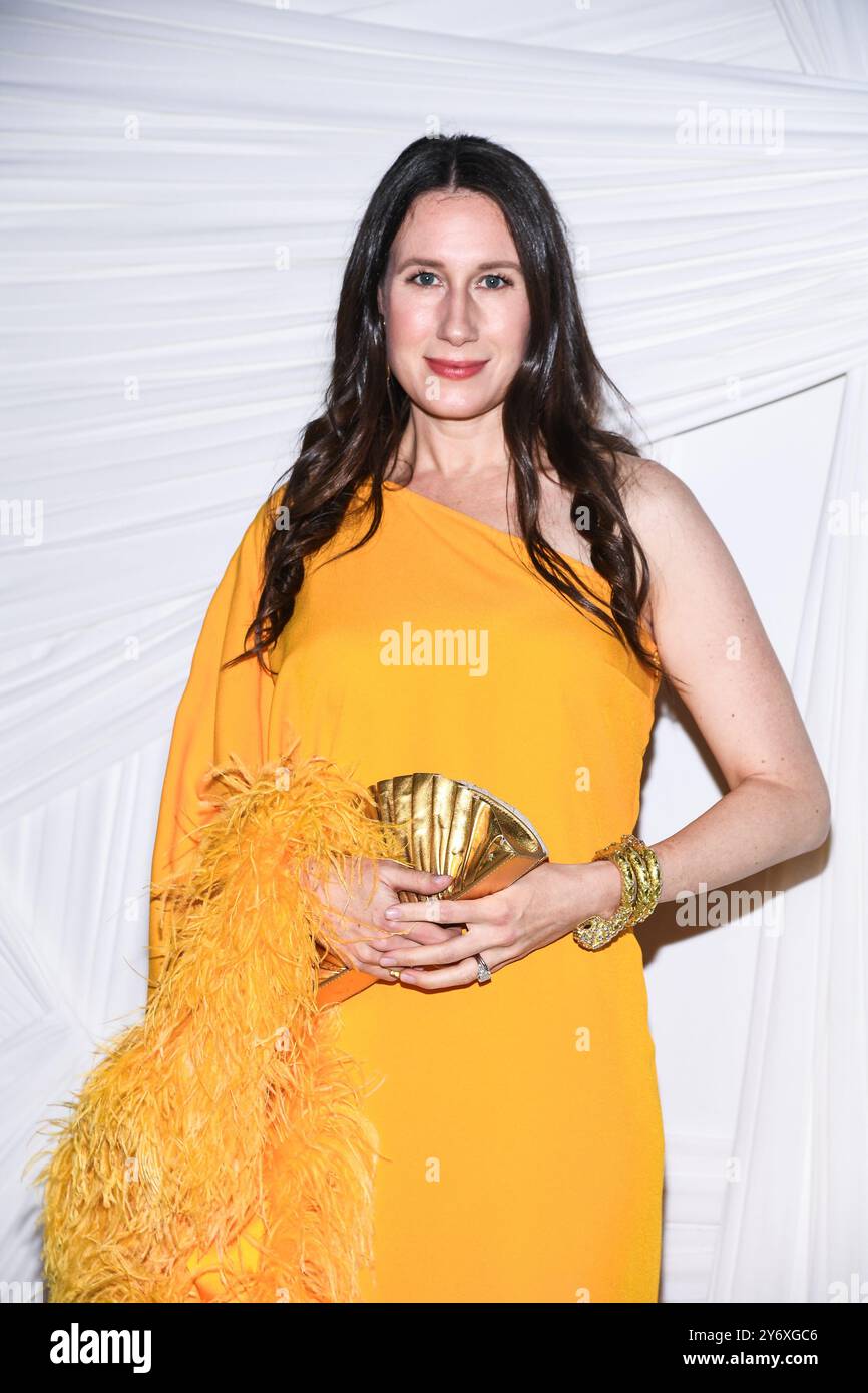 New York, USA. 26th Sep, 2024. Jamie Singer Soros walking on the red ...